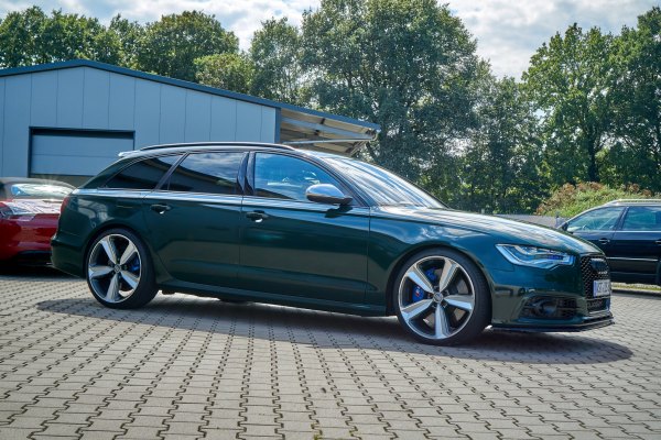 Audi A6 Gr n OTS Oberfl chentechnik